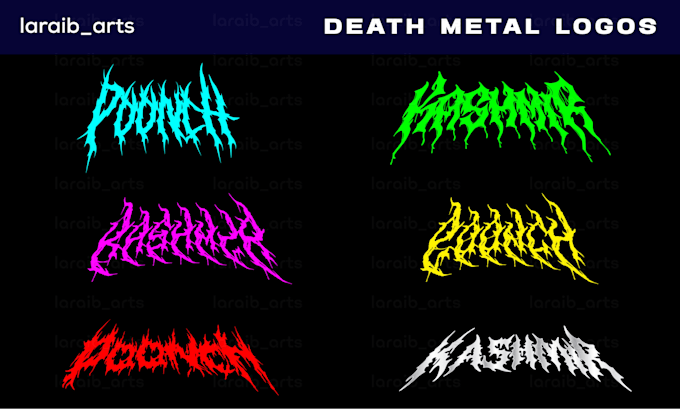 Design a brutal death metal logo for your brand by Laraib_arts | Fiverr