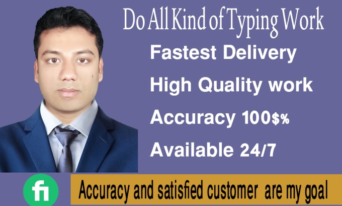 Do accurate fast typing by Bivhurabbl1219 | Fiverr Do accurate fast typing by Bivhurabbl1219 | Fiverr
