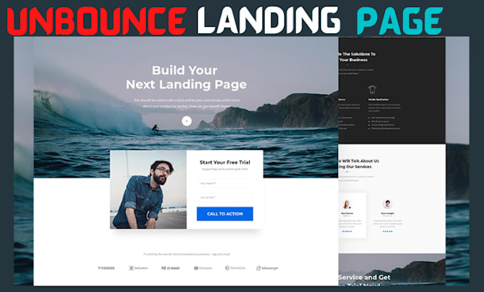 Build professional responsive unbounce landing page by Ikky01 | Fiverr