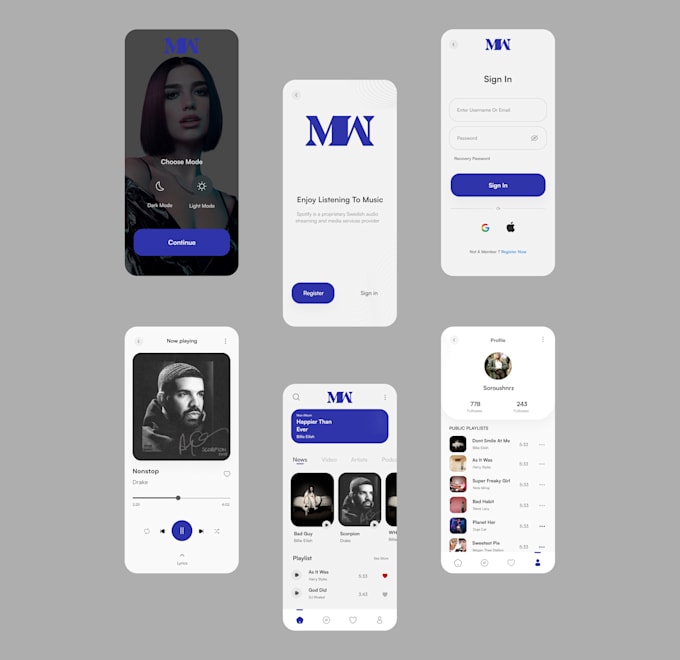 Create modern app ux ui design or a website by Losj66 | Fiverr