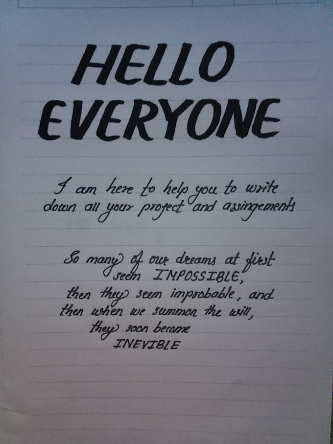 Hand write all your assignments by Ruchitakose | Fiverr Hand write all your assignments by Ruchitakose | Fiverr