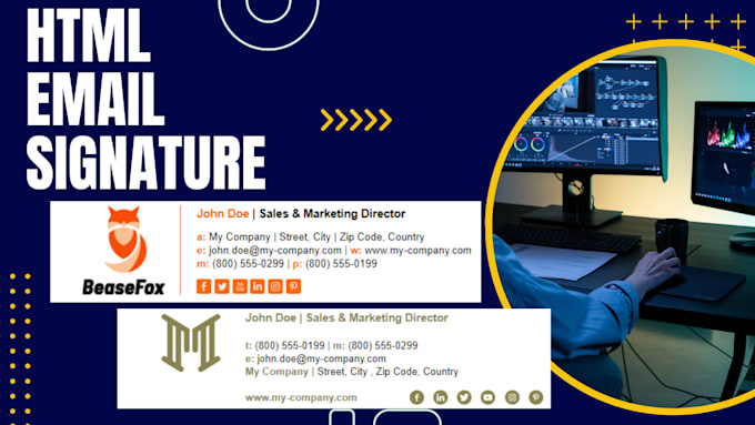 Create email signature html,html email template by Aeysha019 | Fiverr