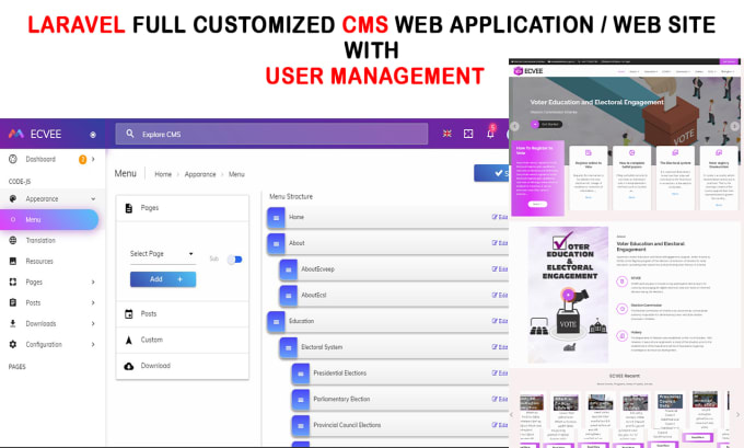 Develop custom and fully dynamic cms with user management by ... Develop custom and fully dynamic cms with user management by ...