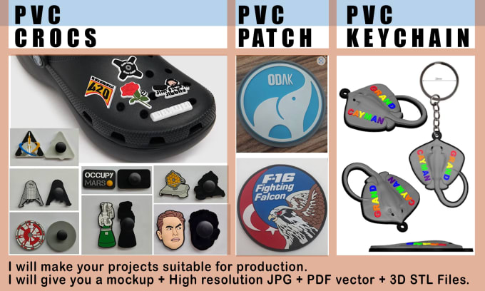 Convert jpg to vector for pvc croc charms pvc labels pvc keychains pvc ...