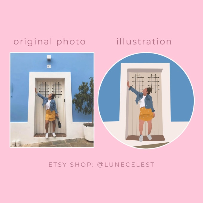 Illustrate A Faceless Portrait For Social Media Pfp Tik Tok By Michellelarrise Fiverr