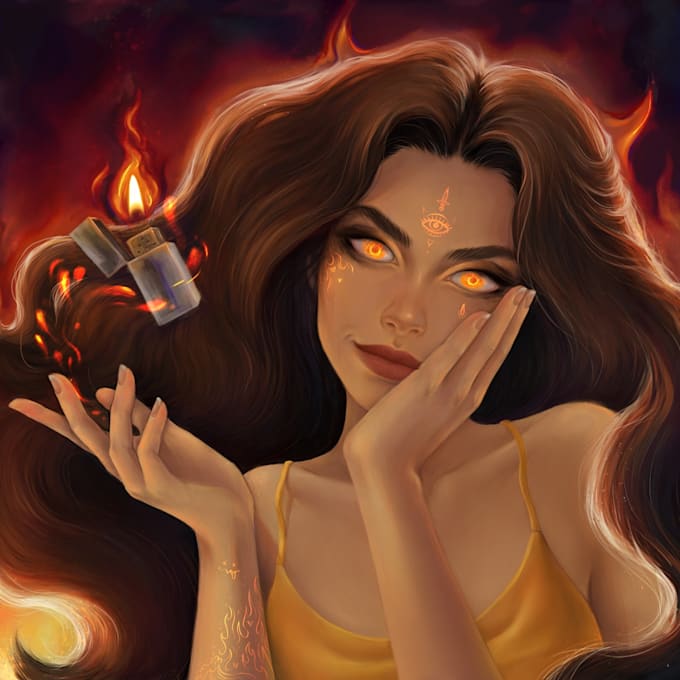 Draw you a custom portrait, sketch, colored or digital by Miintsiiart ...