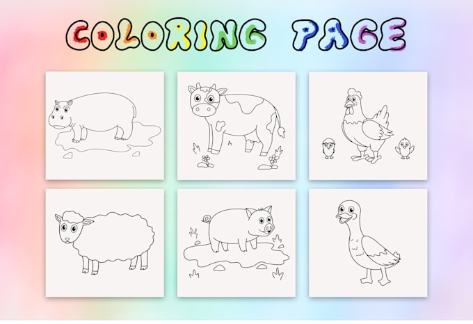 Draw an awesome coloring page for children and kids by Panda_d01 | Fiverr