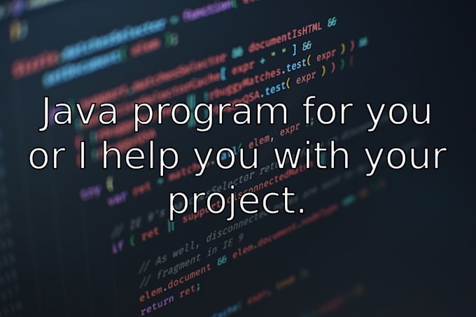 Do A Small Java Application By Moinmarcell Fiverr 