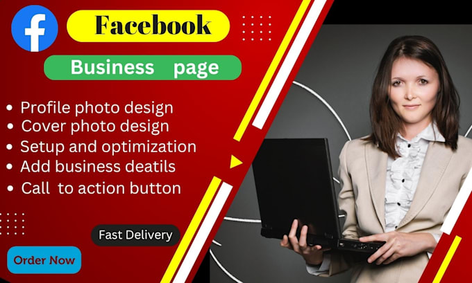 Do facebook business page create, setup, optimize by Pompasaha | Fiverr