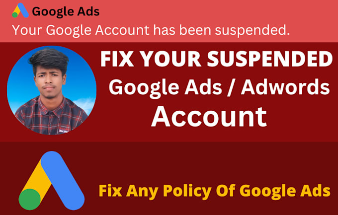 Fix suspended google ads account to unsuspend by Sayem_dm | Fiverr