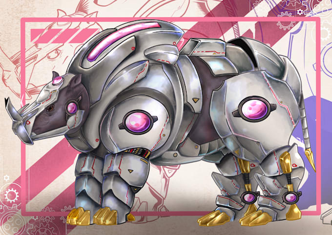 Do mecha, robot , cyber design for any purpose by Yamata541 | Fiverr