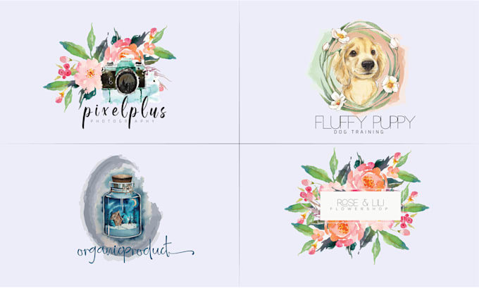 Design a professional custom watercolor logo in 24 hours by Designer ...