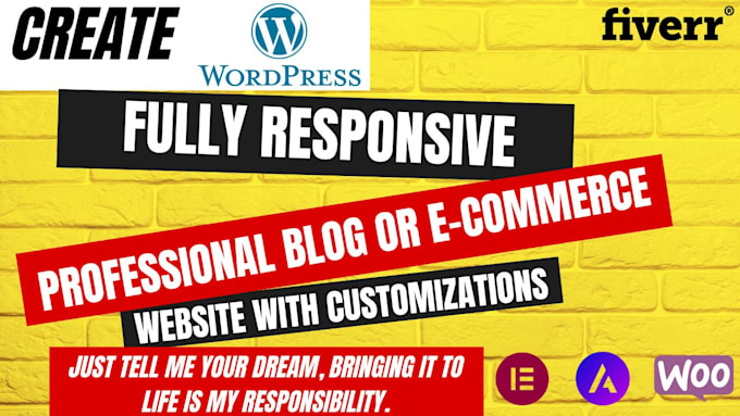 Build A Fully Responsive And Functional Wordpress Website By World Of