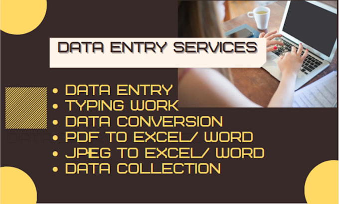 Do typing work data entry manual data excel hand written to typed by ...