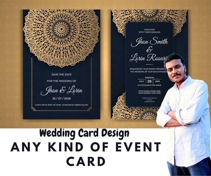 Design all type of event invitation and wedding card by Graphics_sajid6 ...