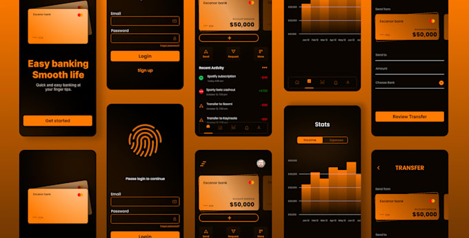 Design a satisfactory mobile and ui and ux using figma by ...