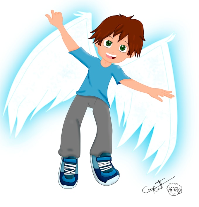 Draw cute custom illustrations with anime or comic style by Iscastanon ...