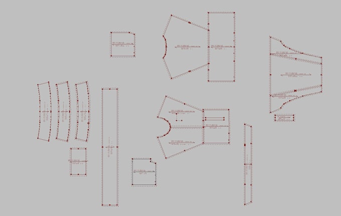 Do clothing sewing pattern and grading by Shahinahsan176 | Fiverr