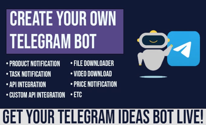 Create your custom telegram bot by Vickryab | Fiverr Create your custom telegram bot by Vickryab | Fiverr