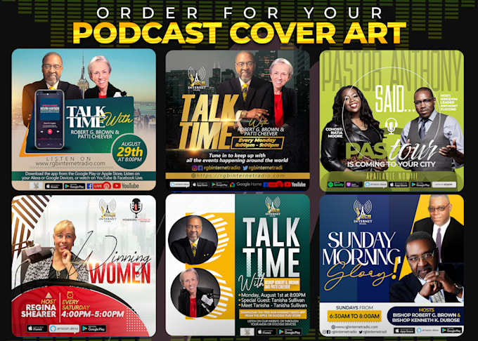 Design a professional podcast cover art by The_21st_design | Fiverr