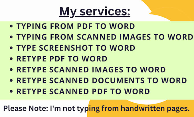 Do a fast typing job, retype pages, pdf to word by Kamrul_51 | Fiverr Do a fast typing job, retype pages, pdf to word by Kamrul_51 | Fiverr