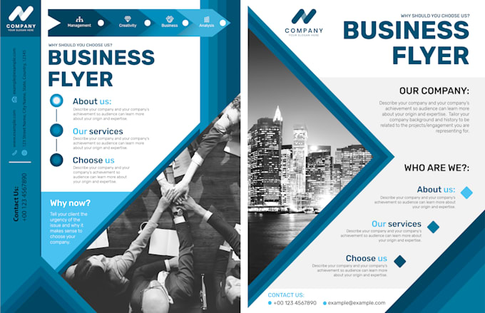 Design urgent business flyer, one pager, marketing material by ...