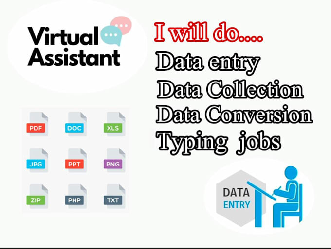 Do data entry, data conversion, and typing tasks by Adii1174 | Fiverr