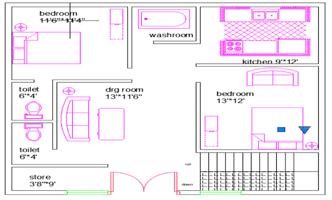 Convert your pdf or pen drawing to autocad drawing by Afreenkhan441 ...