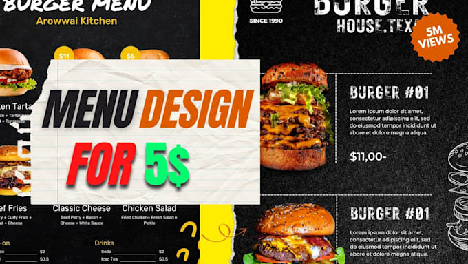 Design professional food menu, food menu and menu board by Mr_editorr ...