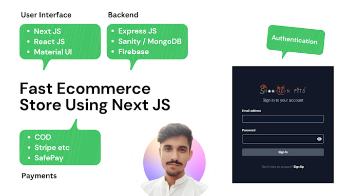 Create ecommerce store using next js by Omar_sarfraz | Fiverr