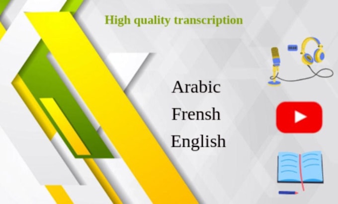 Transcript arabic any content by Ssaadaoui | Fiverr
