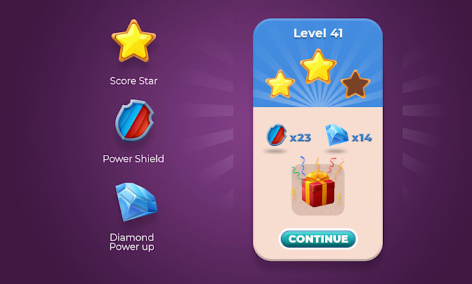 Design modern game ui, graphics, menus, buttons for mobile by Sanawer ...