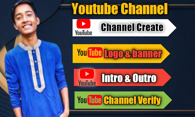 Create youtube channel with logo and intro by Sifat_gg | Fiverr