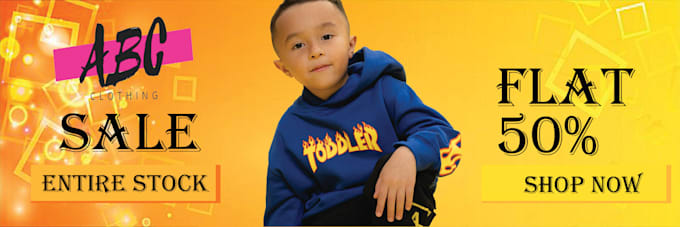 Make a beautiful banner as per the customer request by Abdullah6316 ...