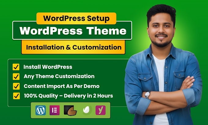 Install wordpress, demo import, and professionally customize your theme by Dev_sobujkhan | Fiverr