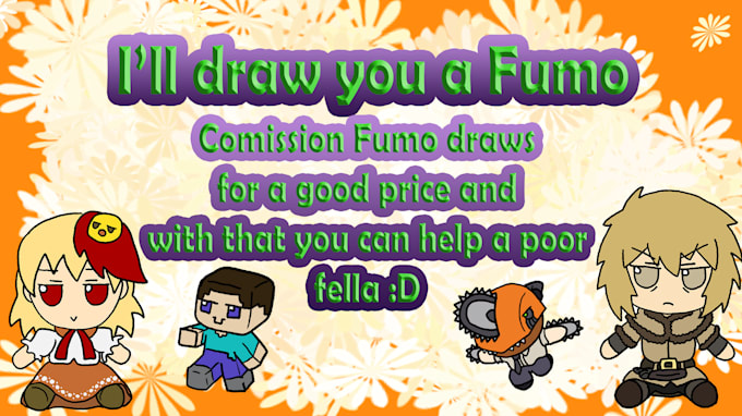 Draw fumo in my funky style by Pobreman | Fiverr