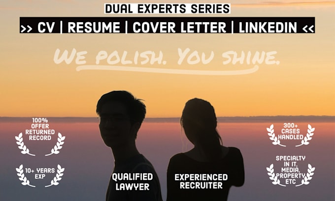 Polish and optimise your cv, resume, cover letter and linkedin profile ...
