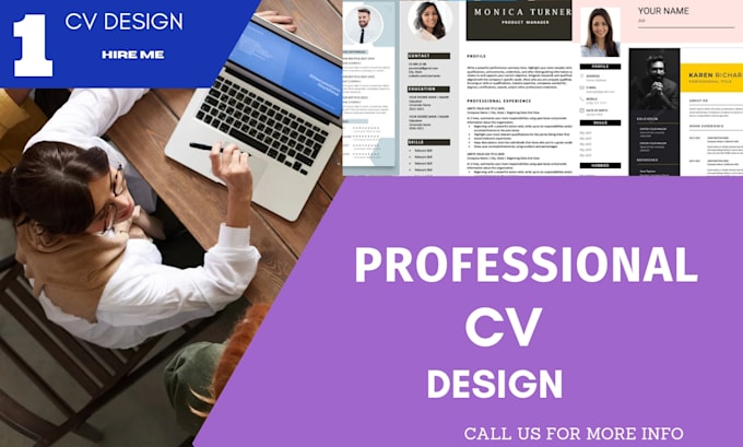 Create professional cv designs in multiple format in 1 day by ...