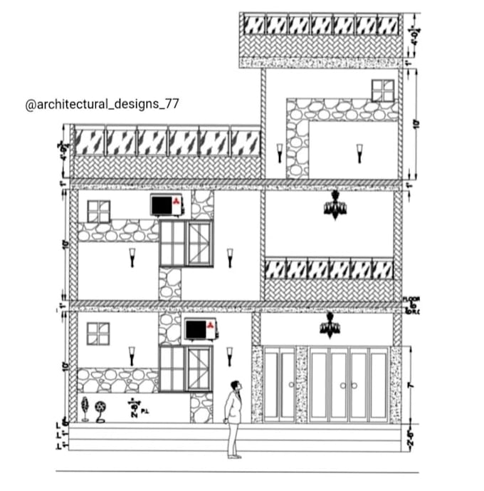 Design your house map in autocad in 2d by Aad_77 | Fiverr