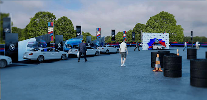Create visualization 3d design event layout rendering for your project ...