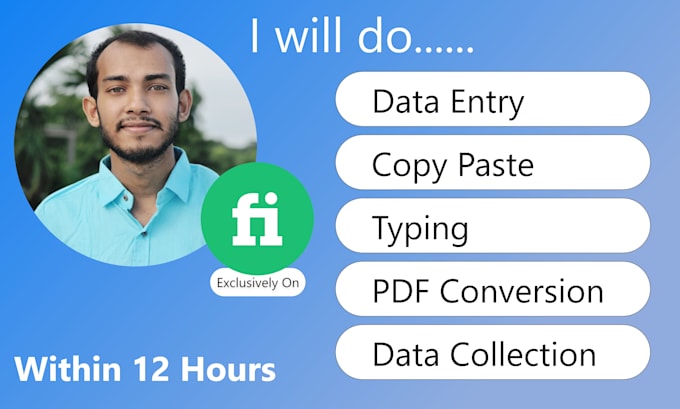 Data entry, data entry typing work, convert pdf to word, data ...