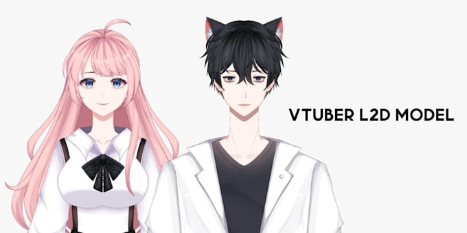 Draw vtuber model art by Qinataviolit | Fiverr