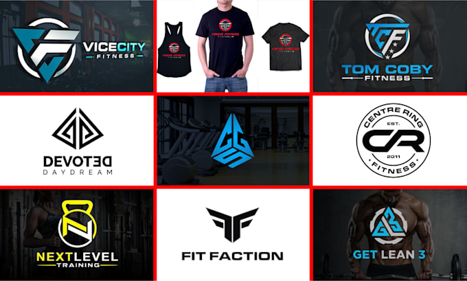 Do gym, fitness, monogram, letters and clothing brand logo by Creative ...