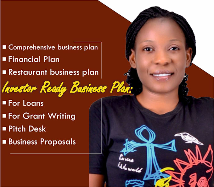 Develop a comprehensive business plan, investor ready plan and other ...