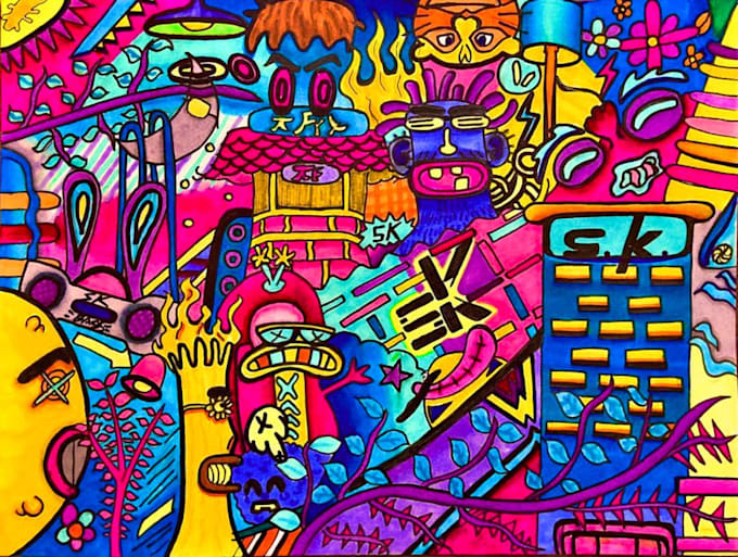 Make the best doodles and illustrations for you by Shouryakhantwal | Fiverr