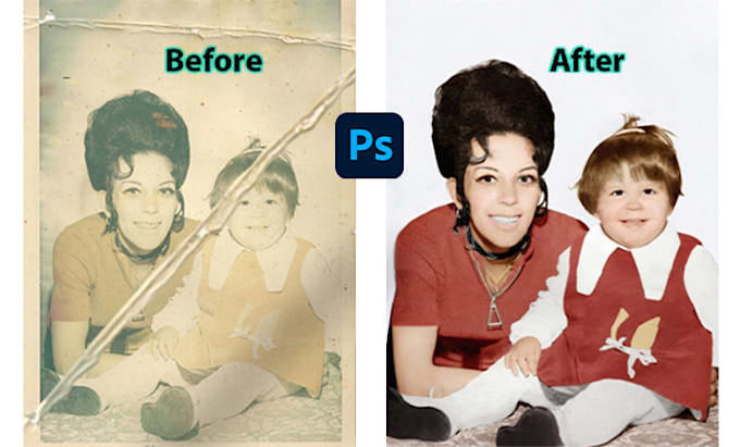 Restore images,colorize old black and white photos, fix or repair ...