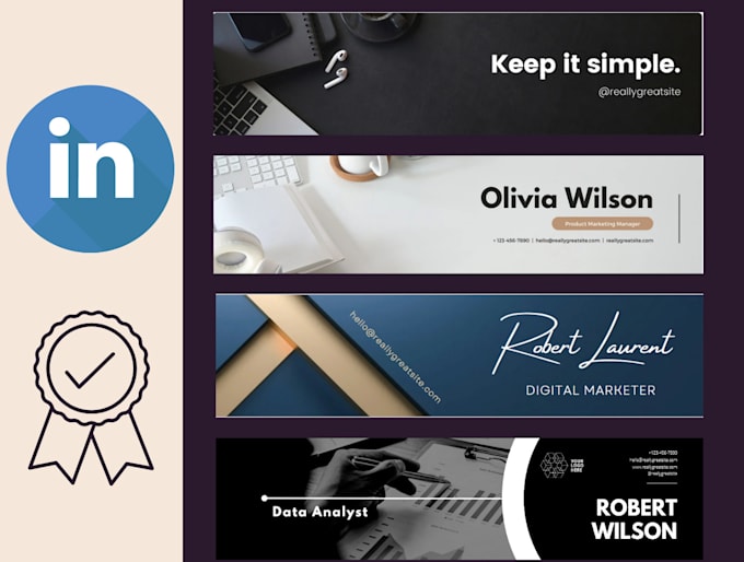 Create a linkedin banner for your profile by Sahhassudhakar | Fiverr