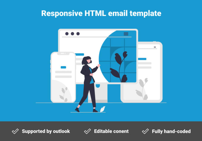 Create fully responsive html email template from your design by ... Create fully responsive html email template from your design by ...