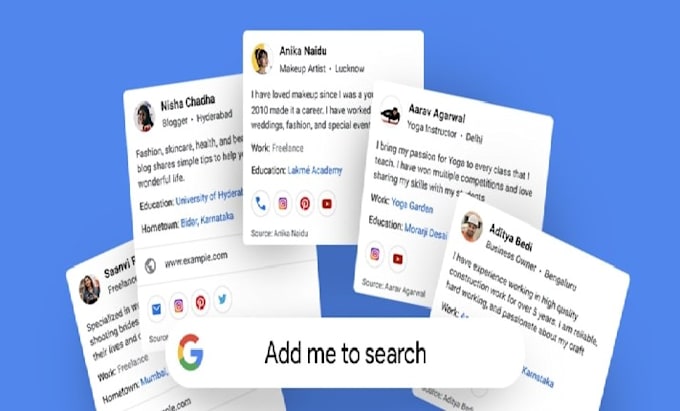 Create your people card on google search by Trabelsiwassim | Fiverr