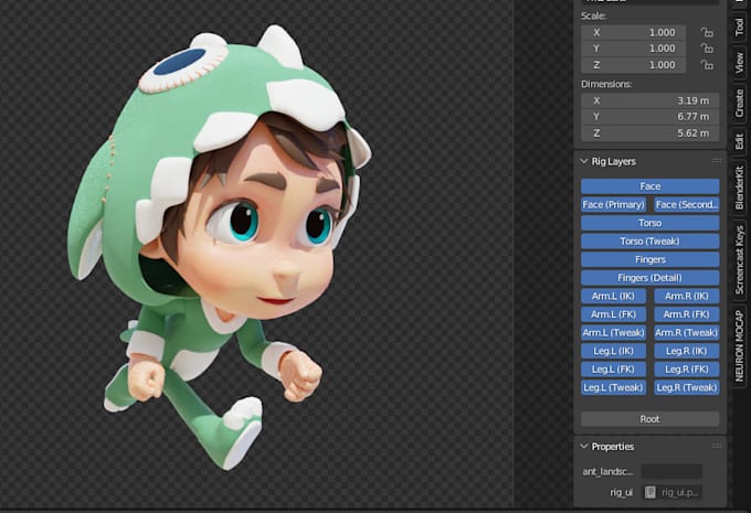 Rig your character in blender by Animarig | Fiverr
